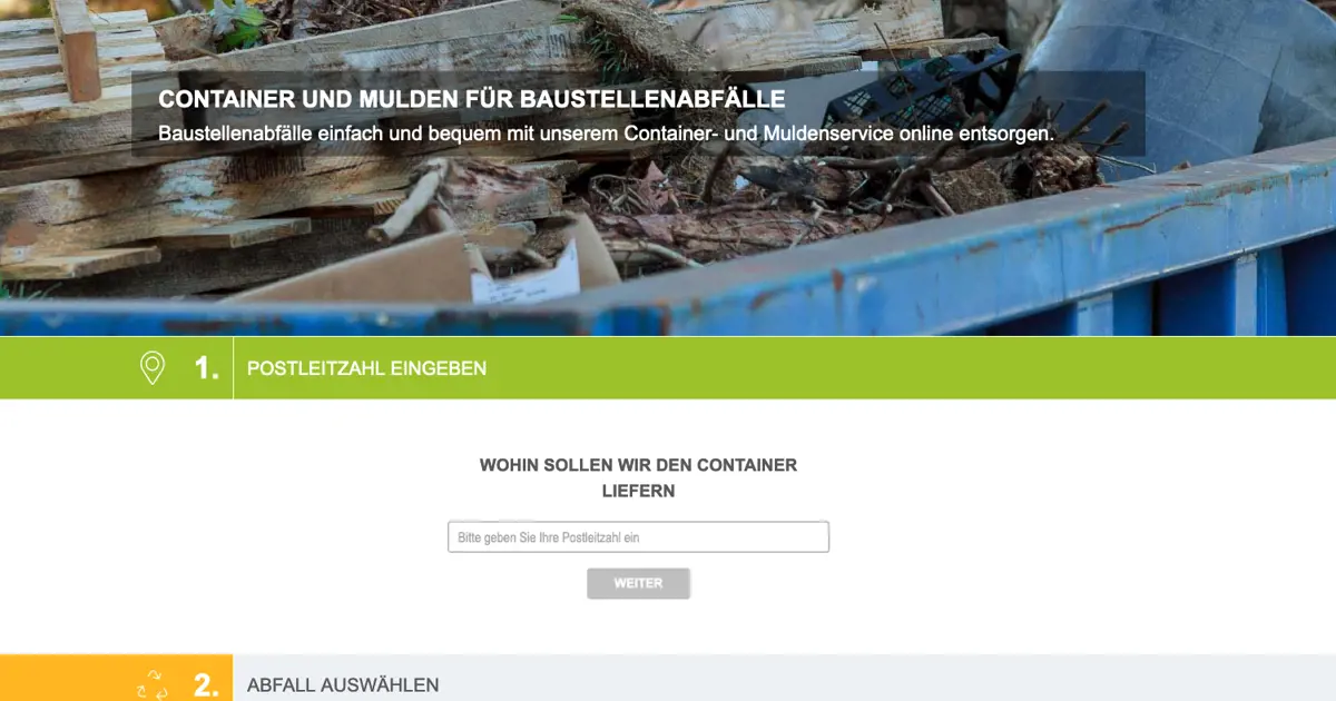 Abfall entsorgen einfach und bequem online